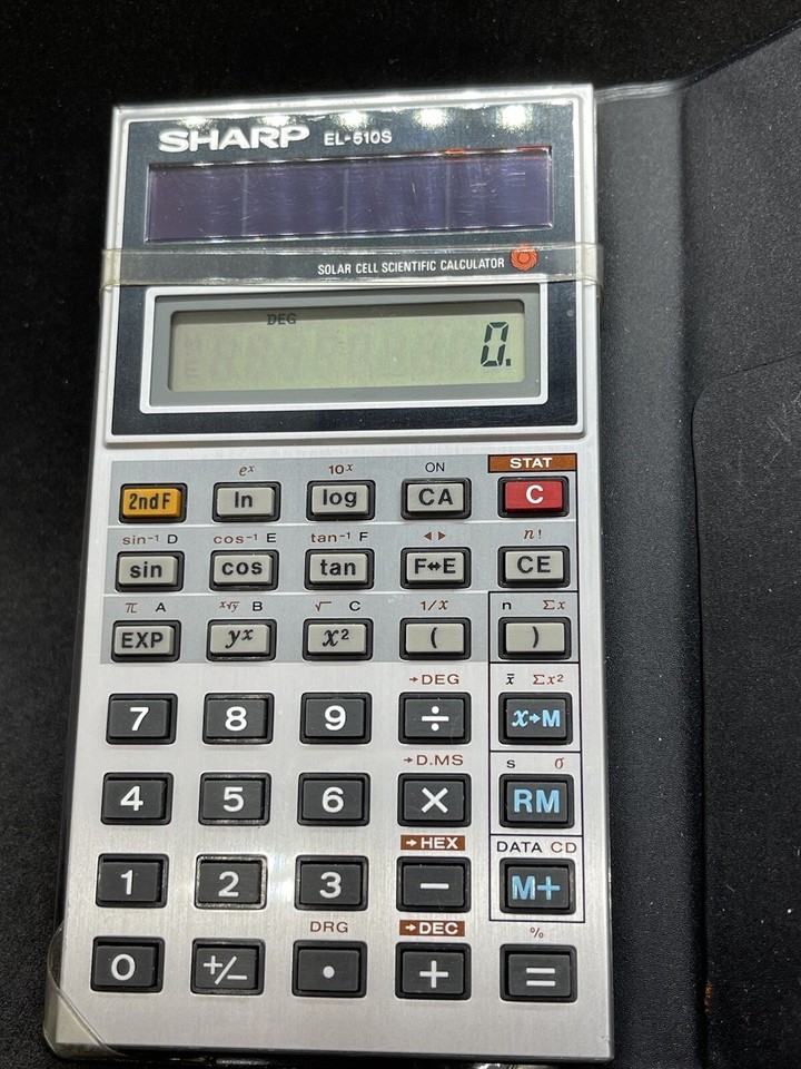 Vintage Sharp Scientific Calculator EL 510 S Works Great With Case ...