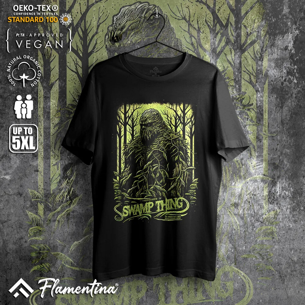 Swamp Thing T-Shirt Horror Monster Nature Monster Creature Green Plant ...