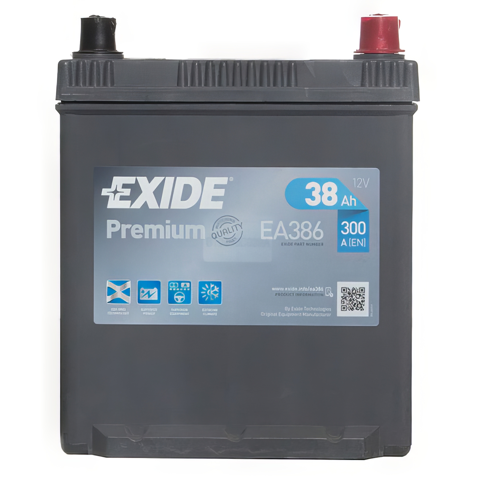 EA406 Premium 054 12V Car Battery 5 Year Guarantee 38AH 300CCA ...