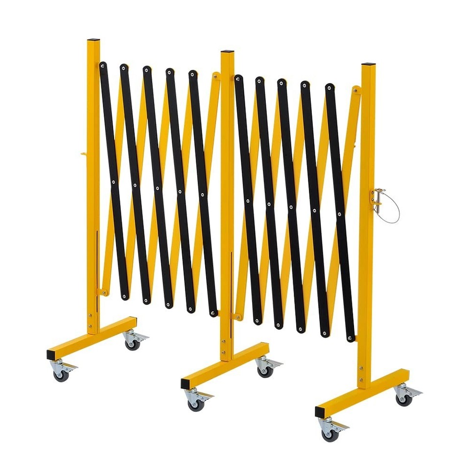 Industrial Expandable Metal Barricade, 16 Feet, Easily Assembled Safety ...