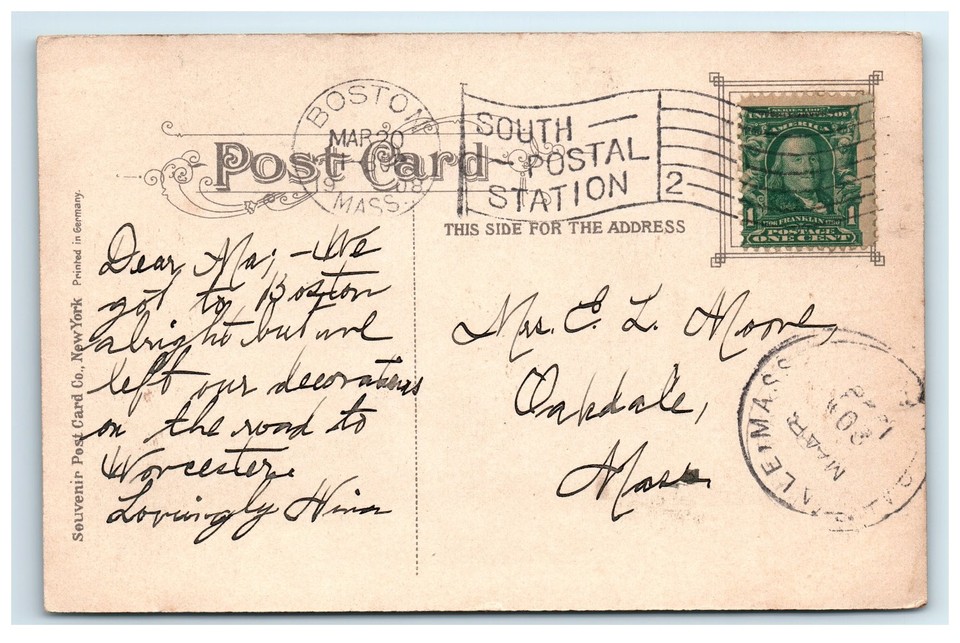 Vintage Harvard Medical School Boston Lithograph Postcard 1910 | eBay