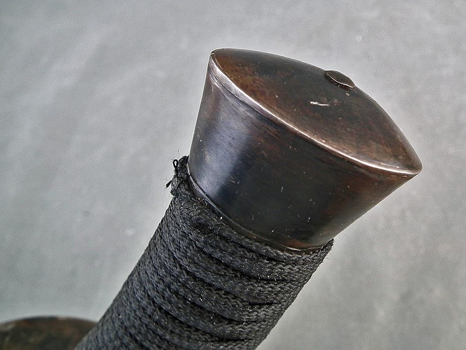 Antique Chinese Qing Dynasty Large Military Sword Dao Ox Tail Sabre ...