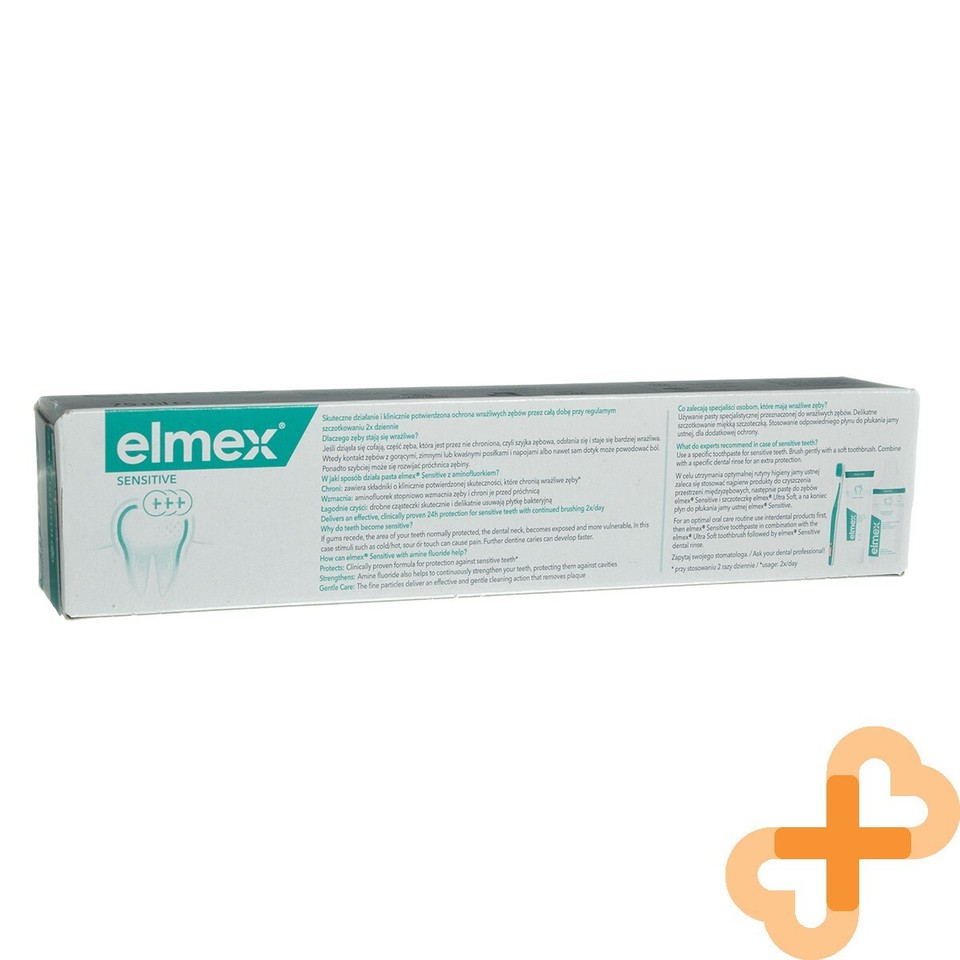 ELMEX SENSITIVE Teeth Toothpaste 75 ml with Amine Fluoride Protective ...