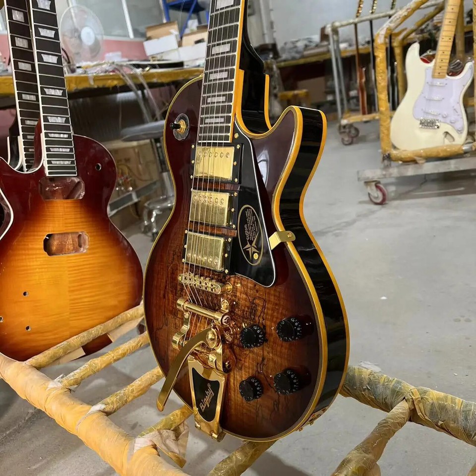 Custom Electric Guitar,Mahogany Body Decayed Maple Top Rosewood ...