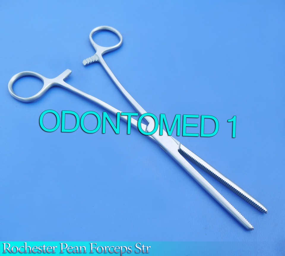 12 STAINLESS STEEL ROCHESTER PEAN HEMOSTAT LOCKING FORCEP 10" STRAIGHT ...