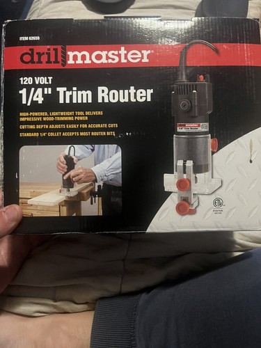 Drill Master 1/4" Trim Router 1/2HP 2.4A Woodworking. | eBay