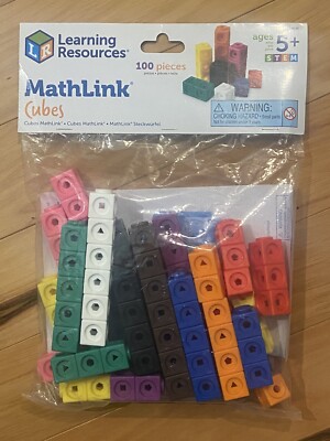 LEARNING RESOURCES MATHLINK CUBES SET OF 100- NEW- Ages 5+- LER4285 | eBay
