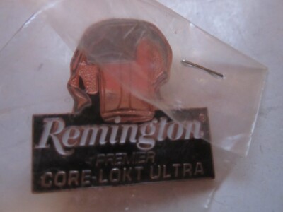 VTG Remington ARMS Rifle Shotgun Lapel Pin Pinback Hat CORE LOKT ULTRA ...