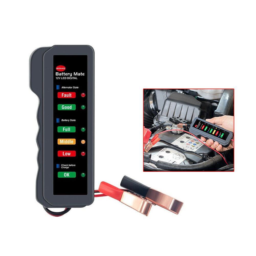 12V Auto Battery Tester 6 LED Display Car Battery Monitor for ...