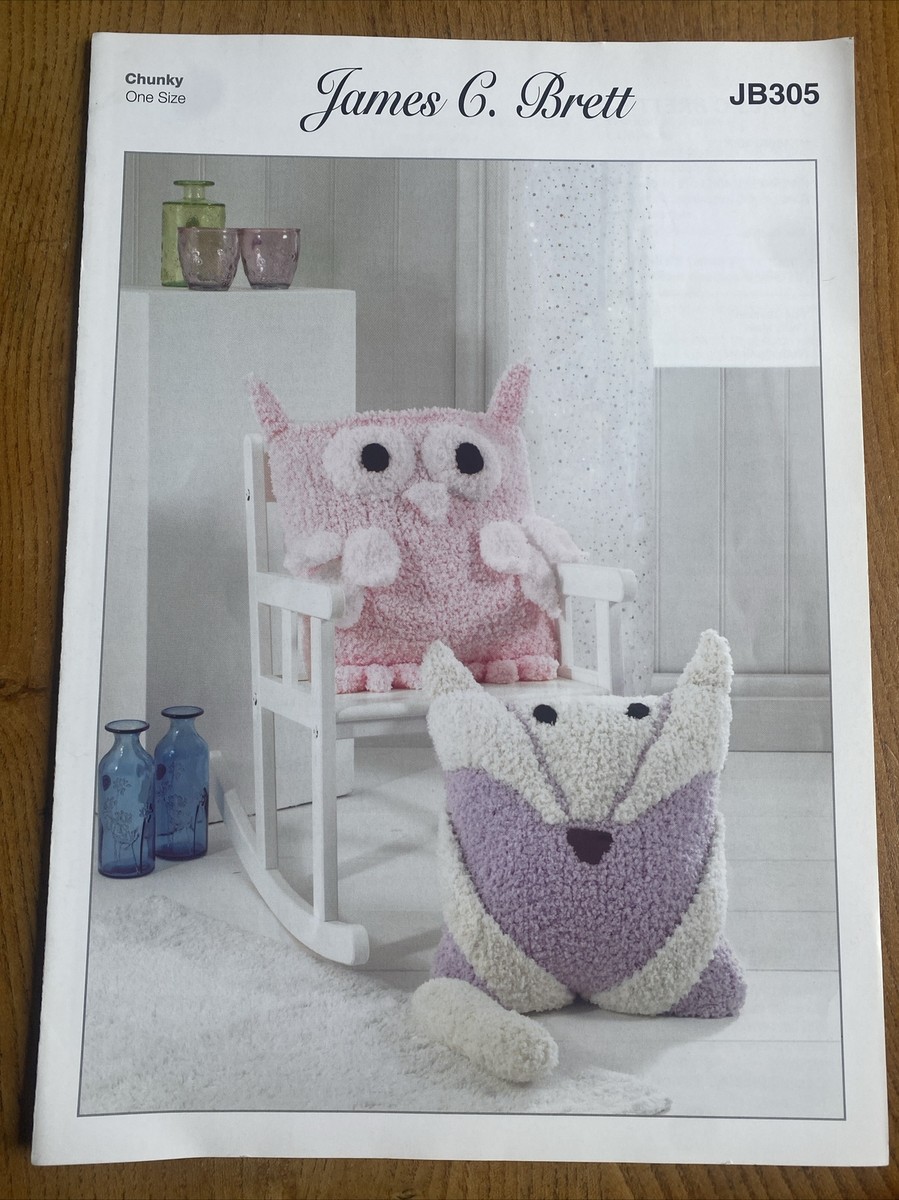 Owl Cushion Knitting Pattern