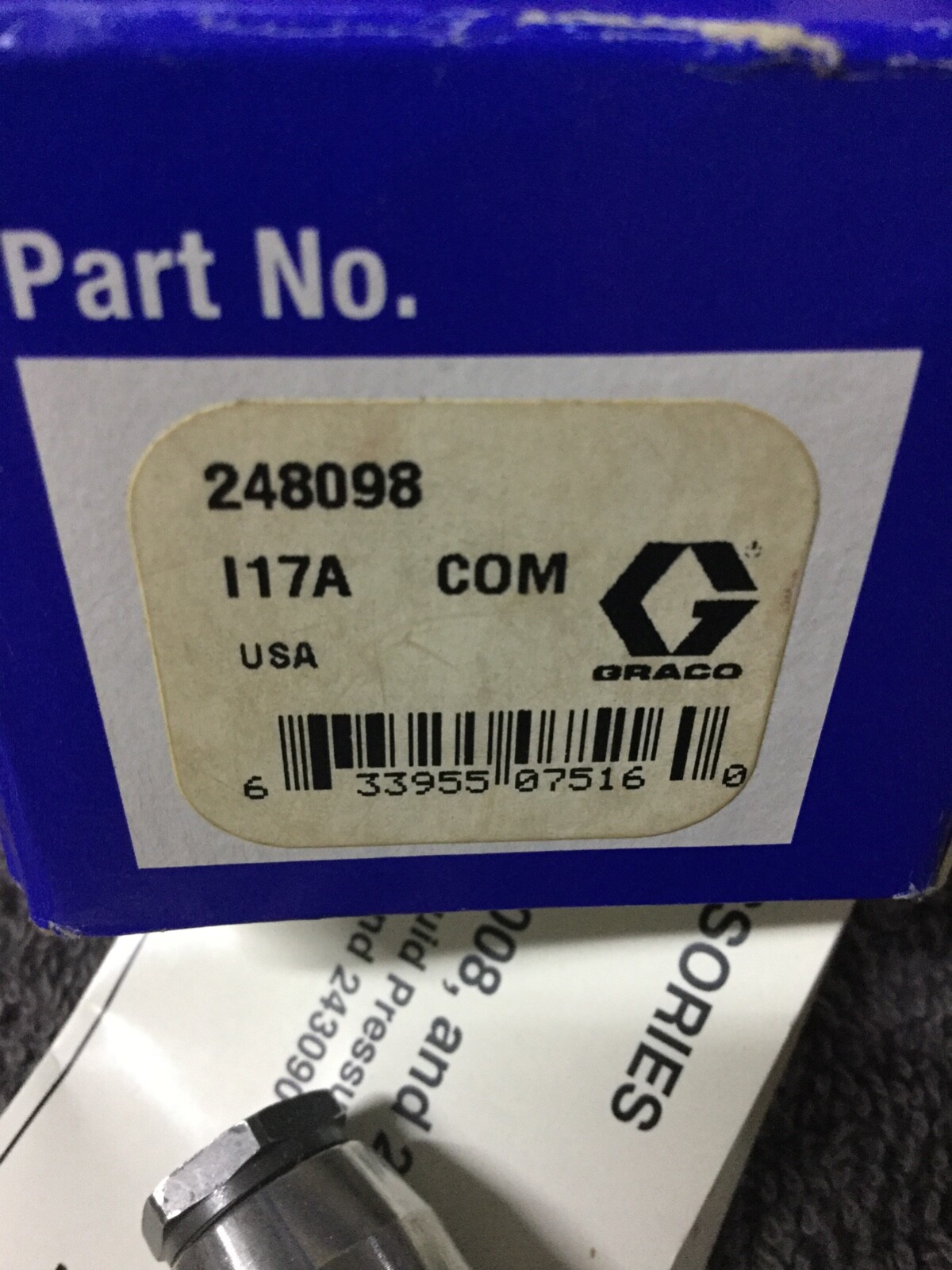 GRACO 248098 CARTRIDGE REPAIR KIT for sale online | eBay