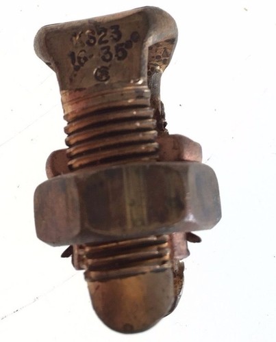 NEW NO BOX Burndy KS23 3 WIRE Split Bolt Connector 16-35, 14-2T 2R ...