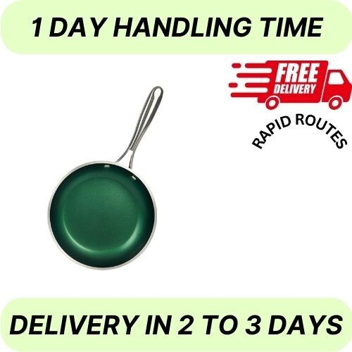 Emerald Green 10 In. Aluminum Ultra-durable Triple Layer Non-stick ...