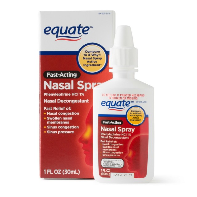 2-PACK Equate 4-Way Nasal Spray Phenylephrine HCl 1 oz each | eBay