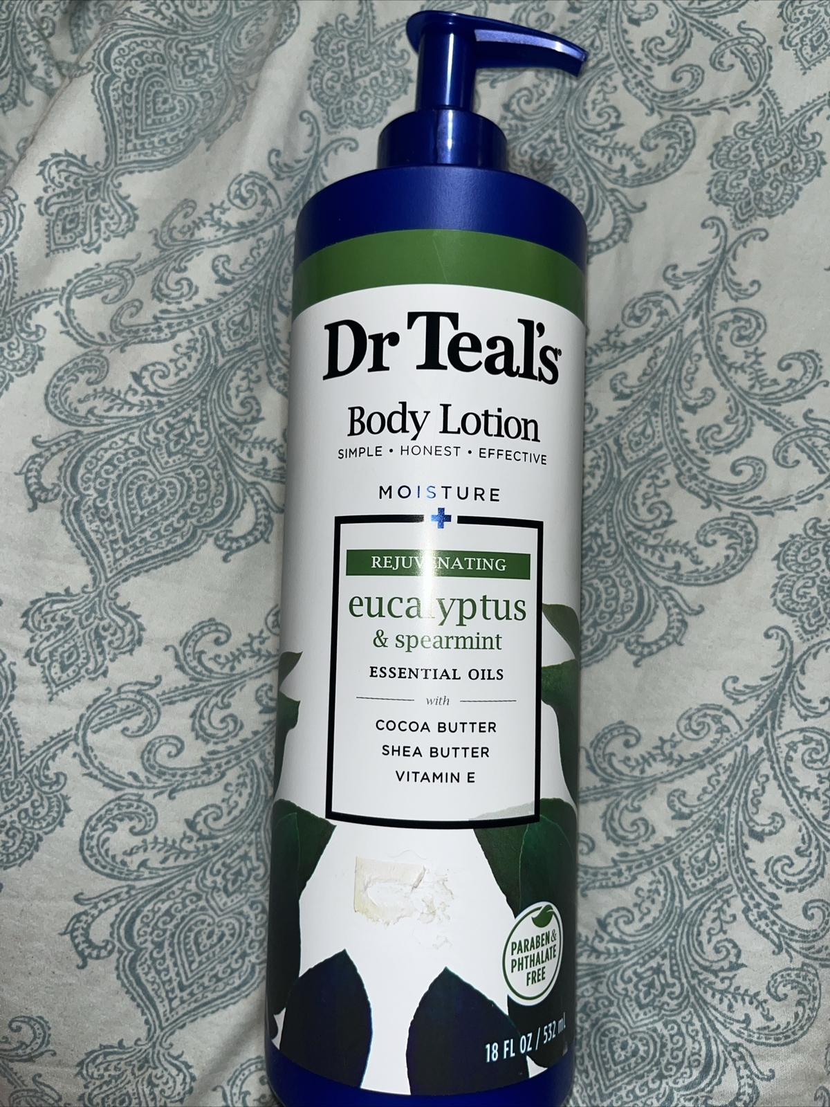 Dr Teal's Moisture + Nourishing Body Lotion, Eucalyptus & Spearmint, 18 ...