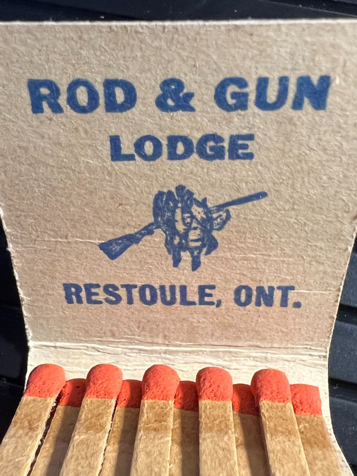 VINTAGE MATCHBOOK - ROD & GUN LODGE - RESTOULE, ONTARIO - UNSTRUCK! | eBay