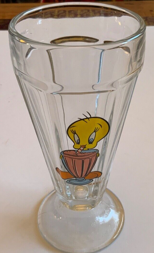 Cute Vintage Warner Bros Tweety Pie Ice Cream Sundae Glass 7” tall 1997 ...