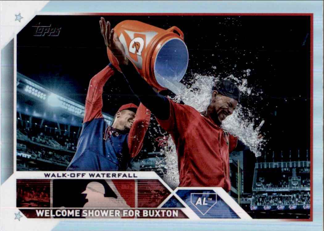 2023 Topps Series One Foil Welcome Shower for Buxton Walk off Waterfall ...