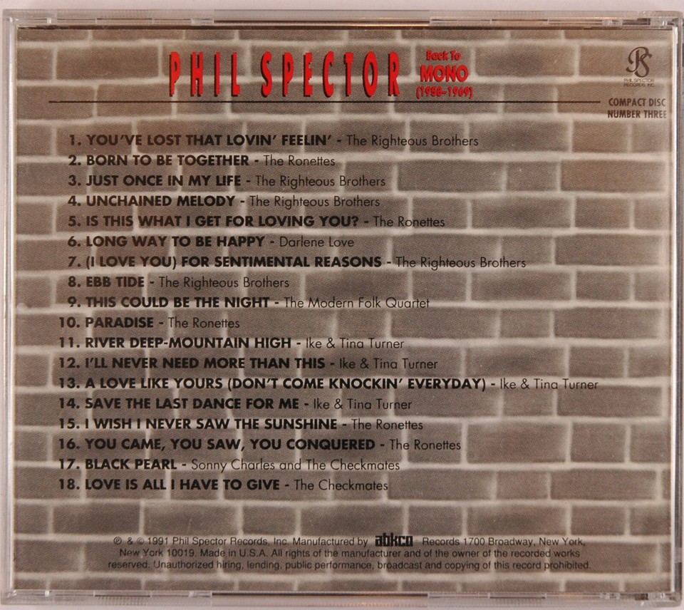 WALLPAPER OF SOUND SONGS OF PHIL SPECTOR AND BRILL BUILDING +BONUS BACK ...