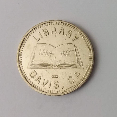 Library Davis, CA Arcade Game Token 22mm | eBay