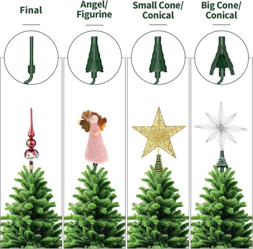 Christmas Tree Topper Holder Twist On Universal Stabilizer Treetop ...