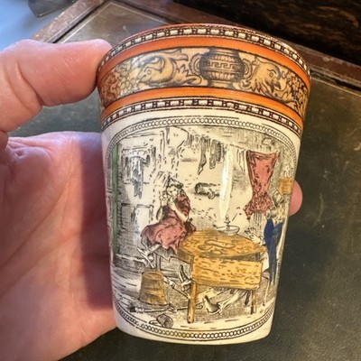 Old Antique Victorian Adams China Old Curiosity Shop Cup/Beaker/Pen Pot ...