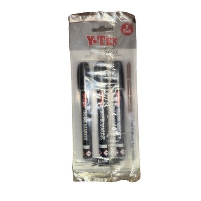 Y Tex Tag Ink Marker Black 3 Pack | eBay