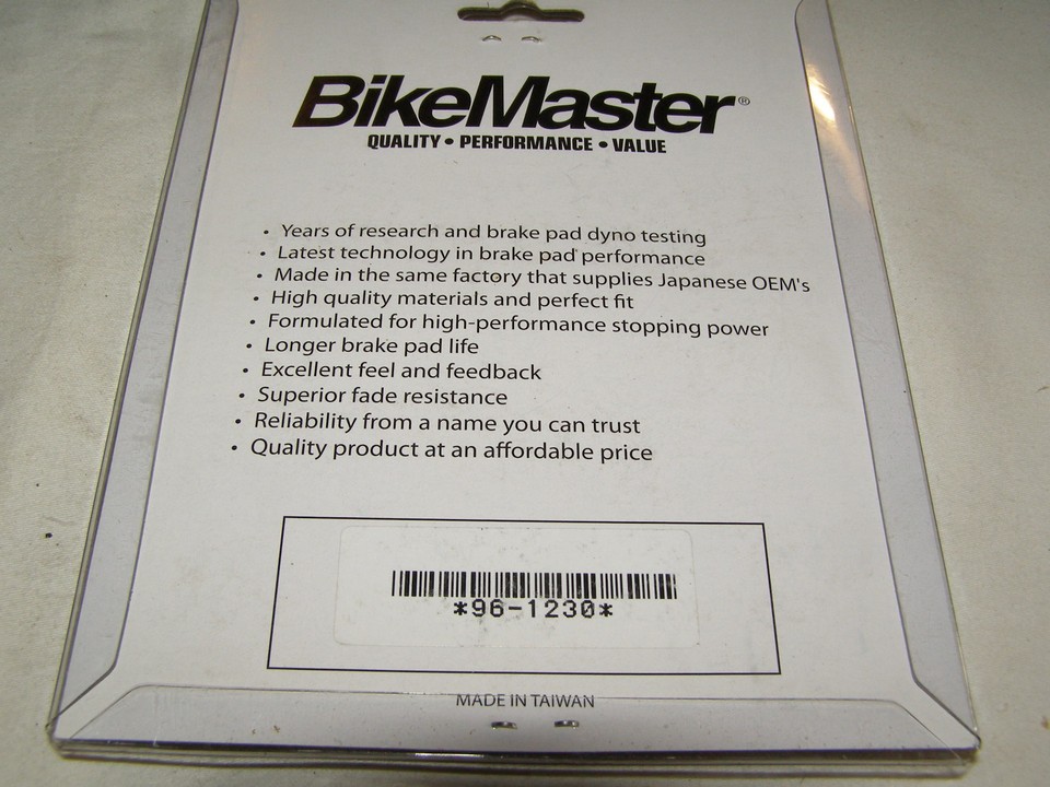 BikeMaster Brake Pads Motorcycle Brakes K5017 96-1238 | eBay