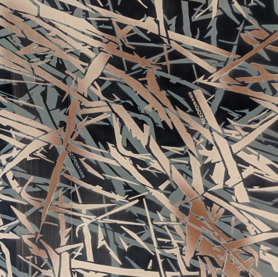 Redleg Camo ™ Razor Grass © 2 piece duck boat camo stencil kit | eBay