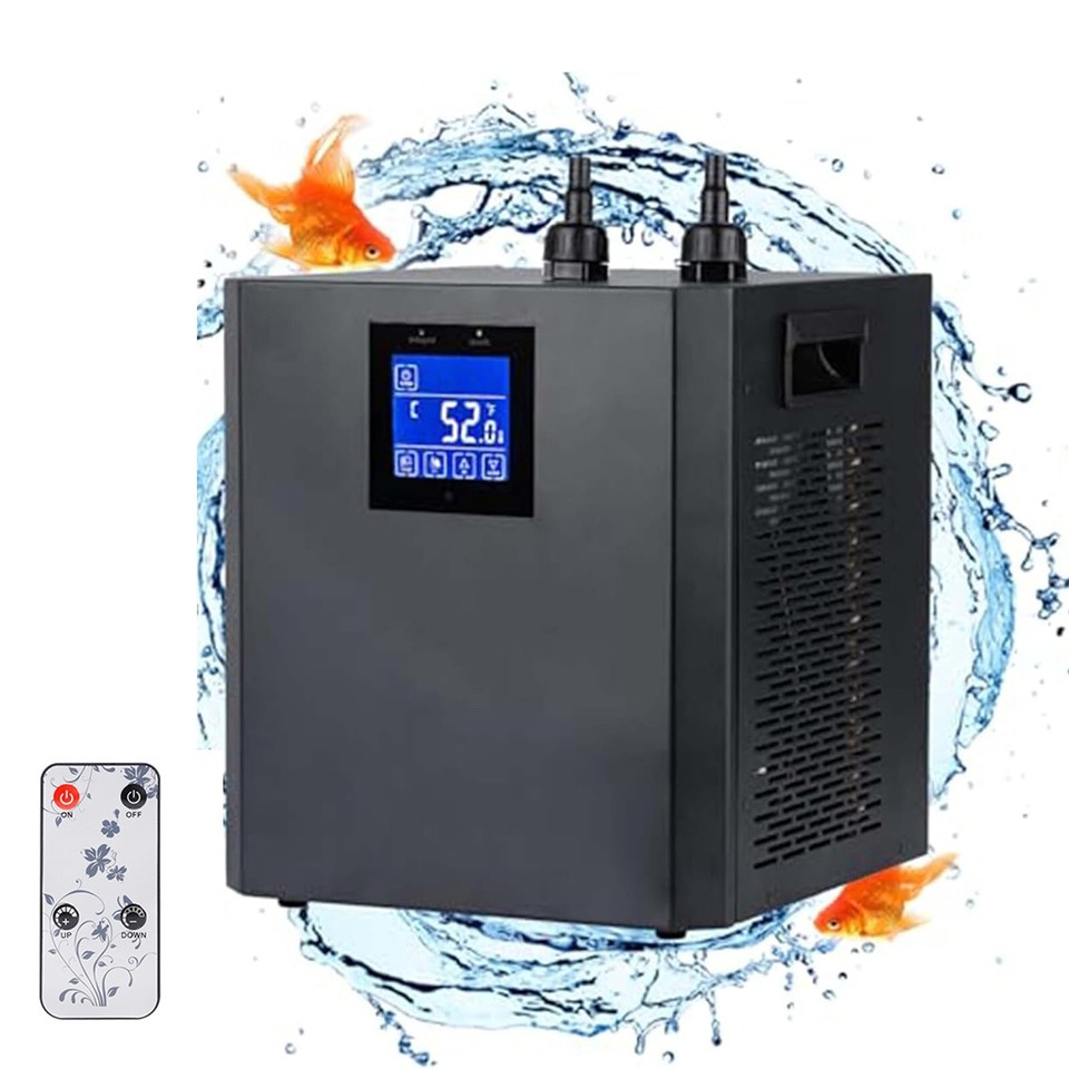 79Gal/300L Water Chiller Hydroponic Aquarium Chiller 1/3 HP Fish Tank ...