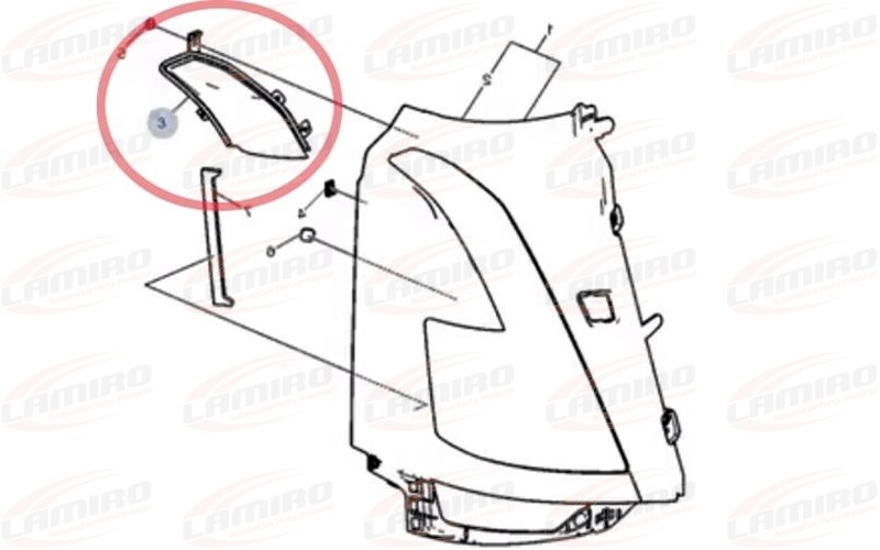 Per Volvo FH5 Fanale Argento Cover Destra 84415098 | eBay