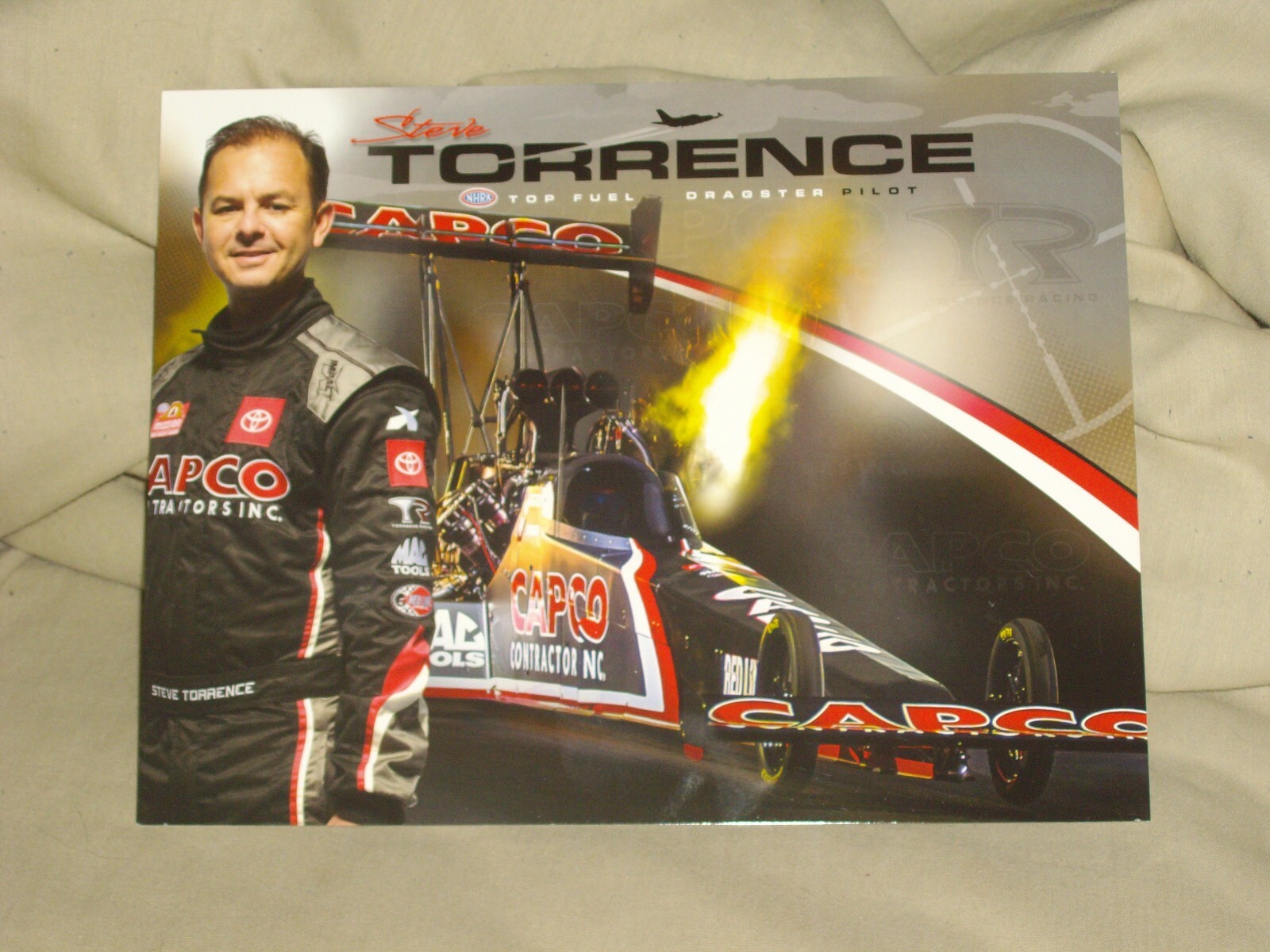 2024 STEVE TORRENCE CAPCO CONTRACTORS TOP FUEL DRAGSTER NHRA POSTCARD ...
