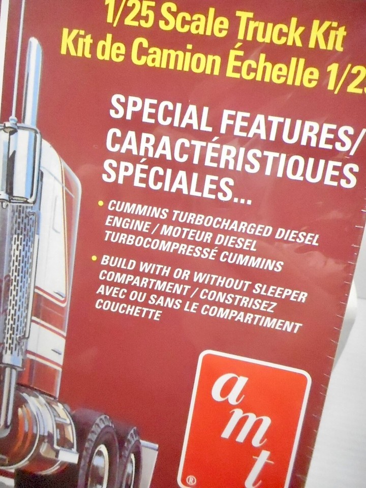 AMT Peterbilt 359 Cross Country Hauler Model Kit 1/25 AMT - Sealed Kit ...