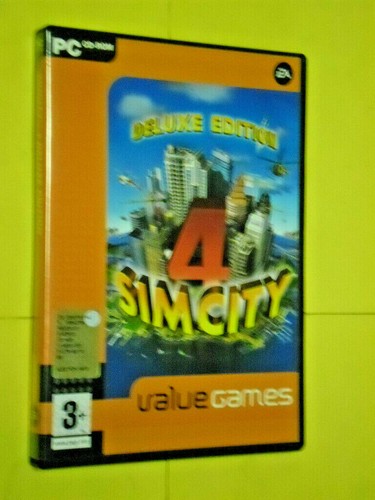 CD ROM- GIOCO PER PC- SIM CITY 4- deluxe edition- con cd- URALUE GAMES ...