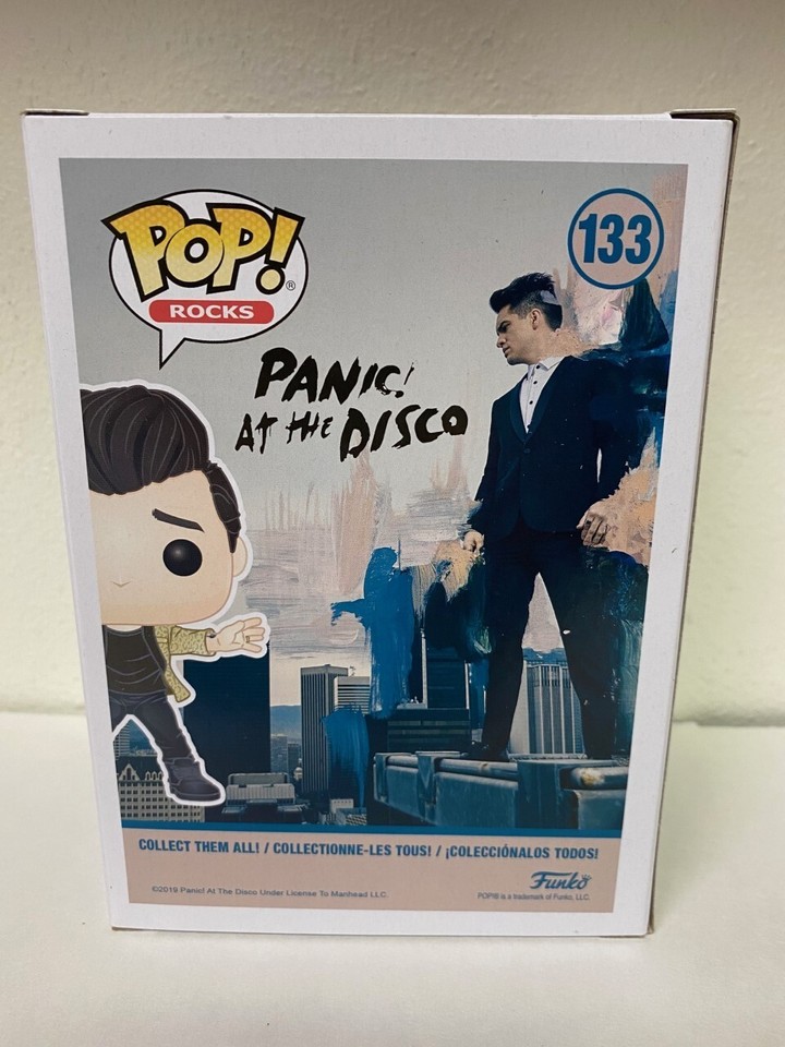 PANIC AT THE DISCO BRENDON URIE FUNKO POP ROCKS #133 NEW IN BOX HOT ...