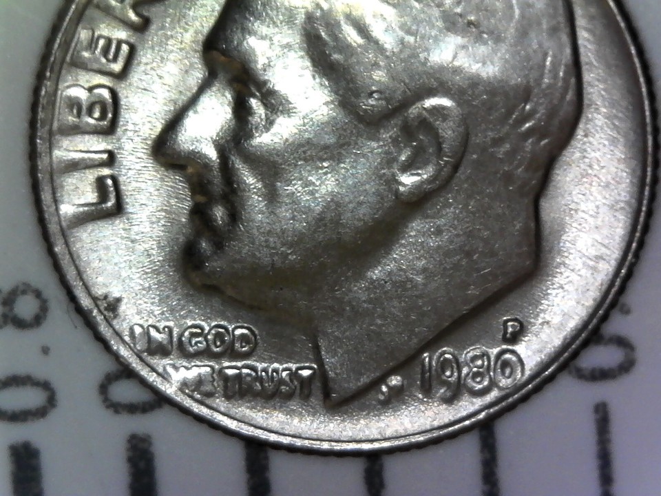 1980 P DIME extremly Rare ERROR Collector's Coin, BOTH SIDE Error, RPM ...