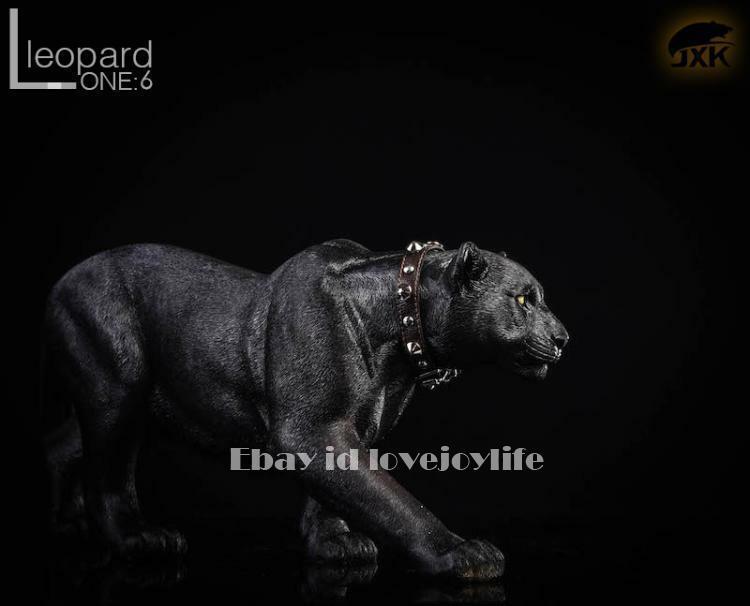 JXK 1/6 Leopard Black Panther Figure Animal Model Decor Jaguar Model ...