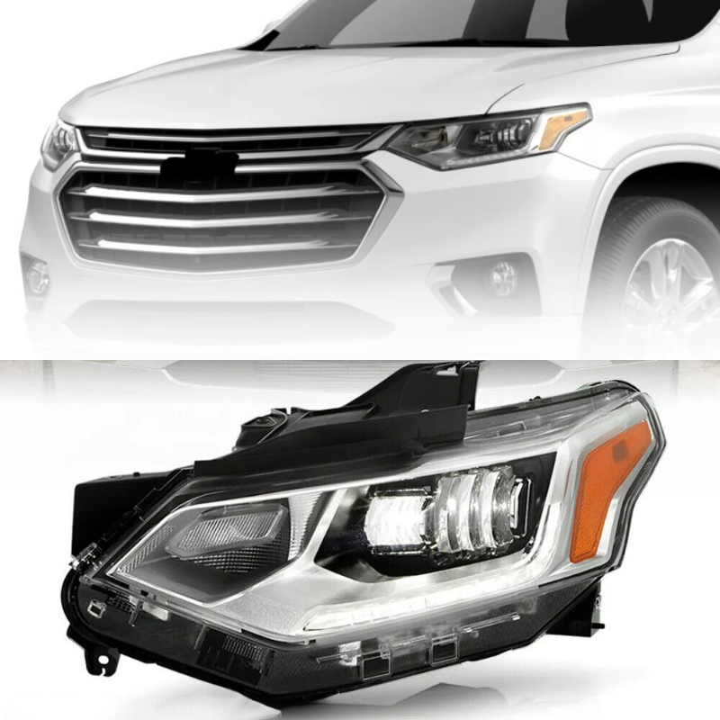 Driver Side For 2018-2021 Chevy Traverse Full LED Type w/ DRL Headlight ...