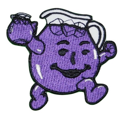 HEY KOOL-AID MAN Logo Iron on or Sew on Patch Emblem PURPLE Koolaid ...