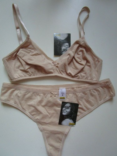 "CALIDA" BH-Set aus 88%Baumwolle,12%Elastane,Gr.:75C, String Gr.: M ...