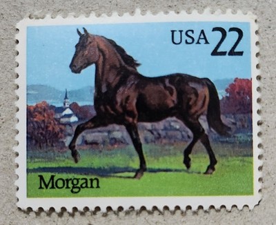UNITED STATES OF AMERICA 🇺🇸 AMERICAN HORSE BREEDS STAMP / 22 CENTS ...
