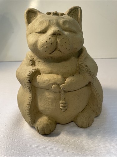 Meditating Fat Cat Yoga Zen | eBay