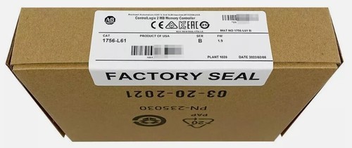 New Factory Sealed AB 1756-L61 SER B ControlLogix 2MB Memory Controller ...