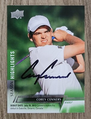 Corey Conners Signed 2024 Upper Deck Golf Card #54 Auto Golfer LEGEND ...
