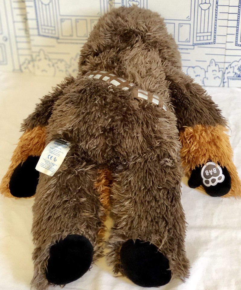 Build a Bear Chewbacca Star Wars Plush Wookie Sound Stuffed Animal Set ...