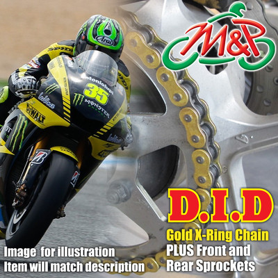 Yamaha YZF-R1 1999 DID XRing Gold Chain and Sprocket Kit Set YZF R1 ...