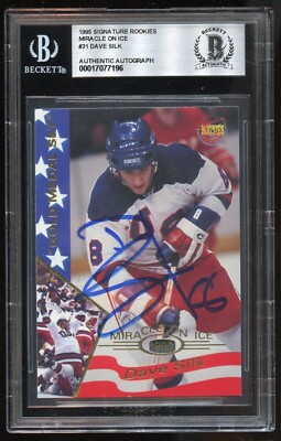 Dave Silk #31 signed autograph 1995 Signature Rookies Miracle on Ice ...