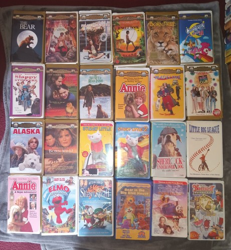 Huge Columbia TriStar Kids Family Clamshell VHS Lot Buddy Slappy Real ...