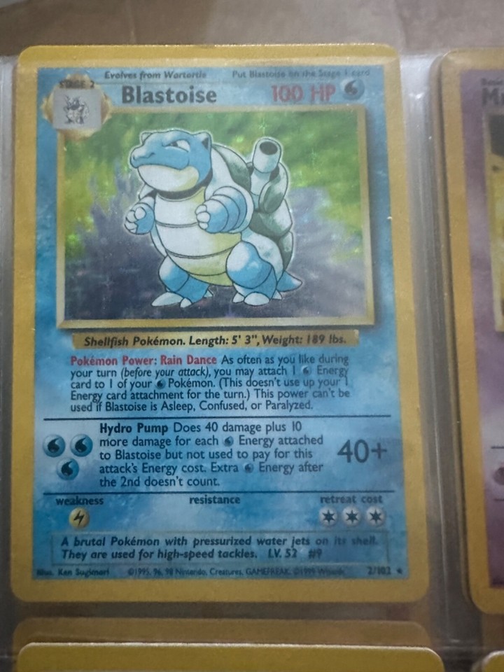 1999 Pokemon FRENCH 1st Edition Base Set Tortank-Blastoise Holo 2/102 ...