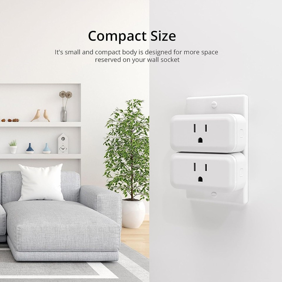 SONOFF S40 Smart WiFi Plug with Energy Monitoring,Outlet Works with ...